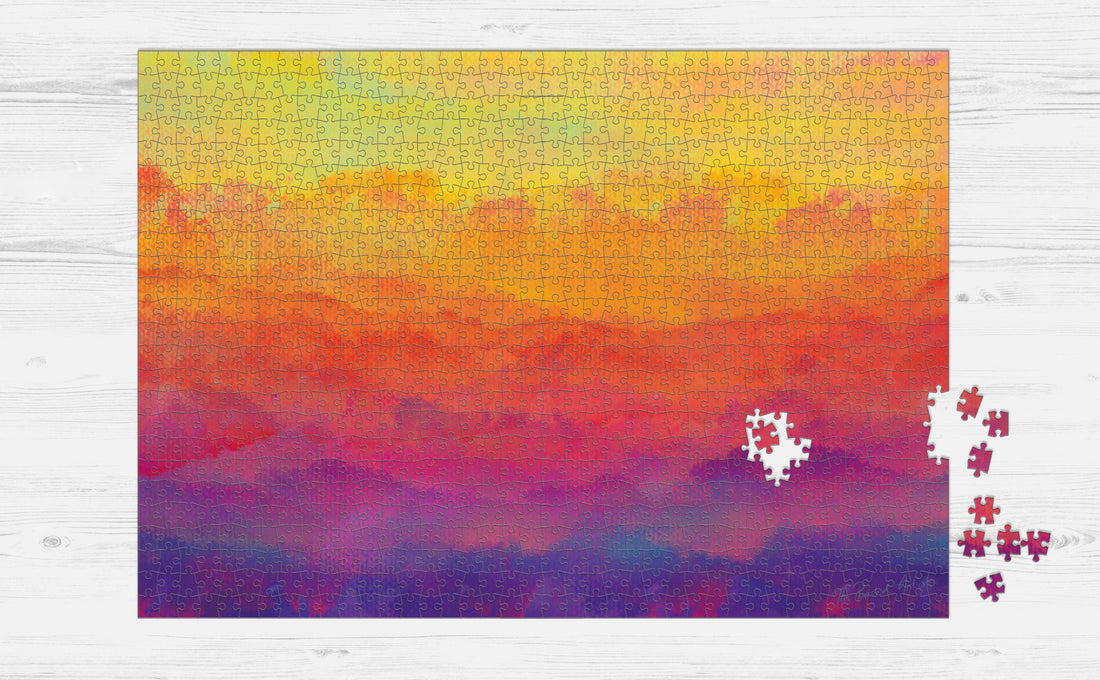 Gorgeous gradient jigsaw puzzle - 1000 pieces – The Puzzled Artist